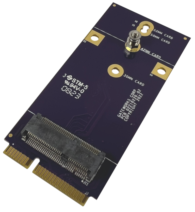 GW16151 Mini-PCIe to WiFi E-Key M.2 Adapter Card - Gateworks ...